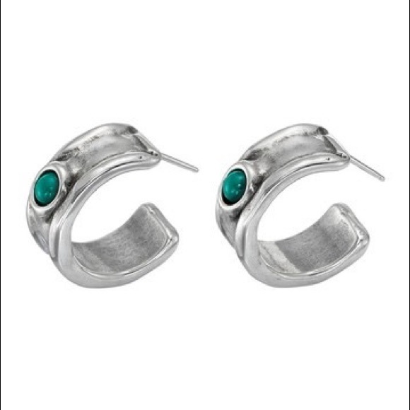 UNO de 50 | Jewelry | Unode5 Fortified Murano Glass Hoop Earrings Nwt ...